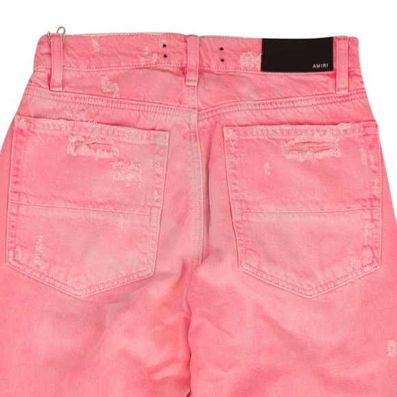 AMIRI | Jeans | Amiri Neon Pink Slouch Destroyed Jeans Size 25 75 ...